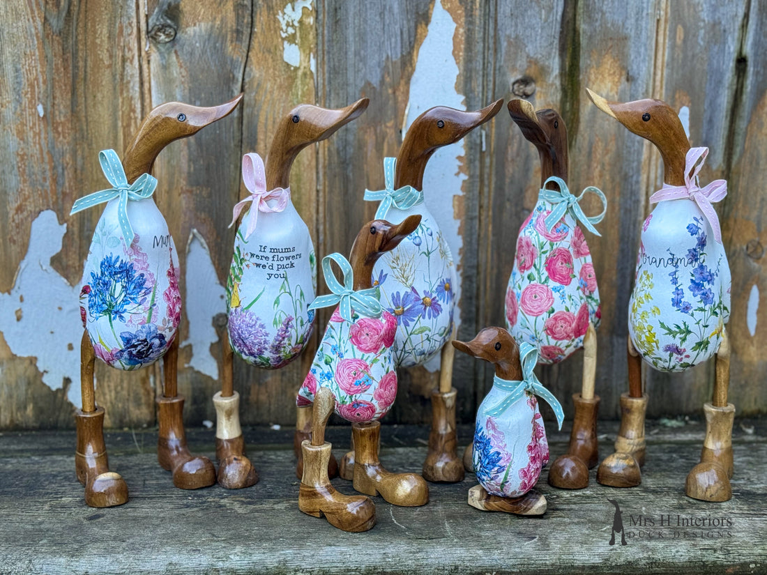 Beautiful bespoke wooden ducks, all hand decorated by Mrs H interior ...