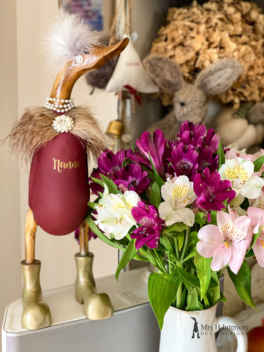 Beautiful bespoke wooden ducks, all hand decorated by Mrs H interior ...