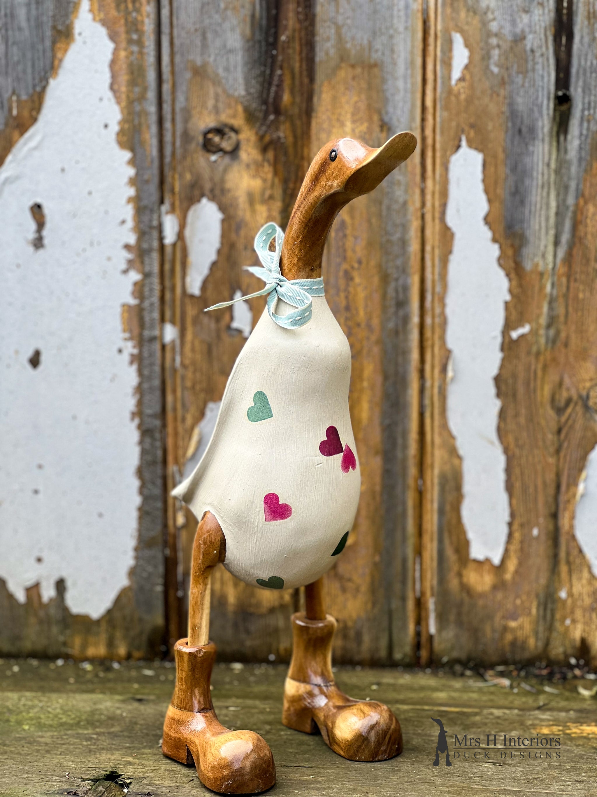 Emma Bridgewater Ducks - - Decorated Wooden Duck in Boots by Mrs H the ...