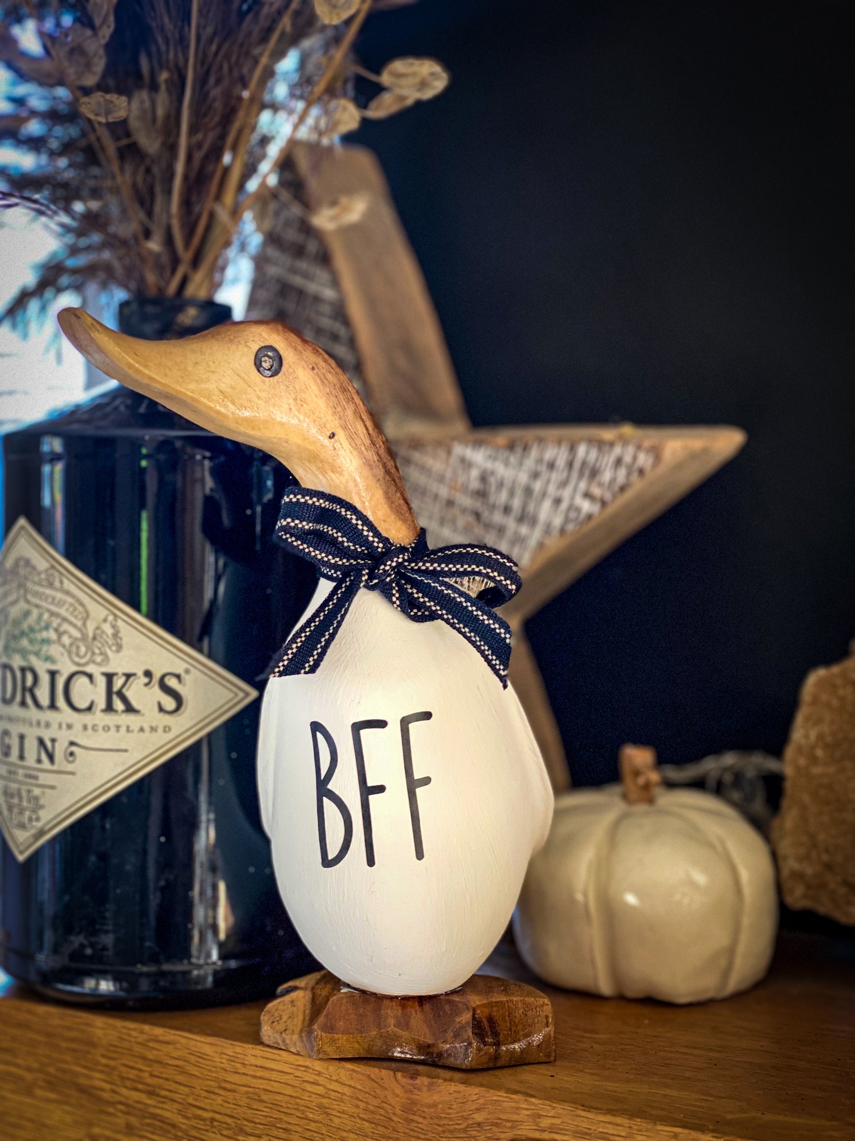 BFF Best Friends Forever Duck - Decorated Wooden Duck in Boots by Mrs ...