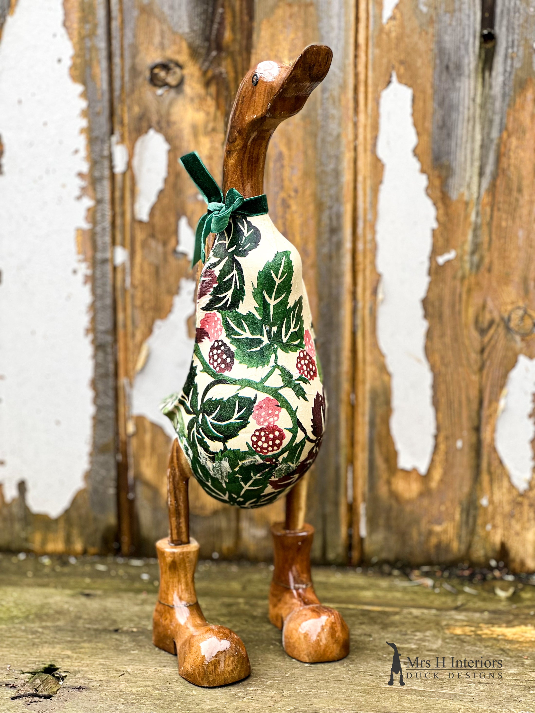 Emma Bridgewater Ducks - - Decorated Wooden Duck in Boots by Mrs H the ...