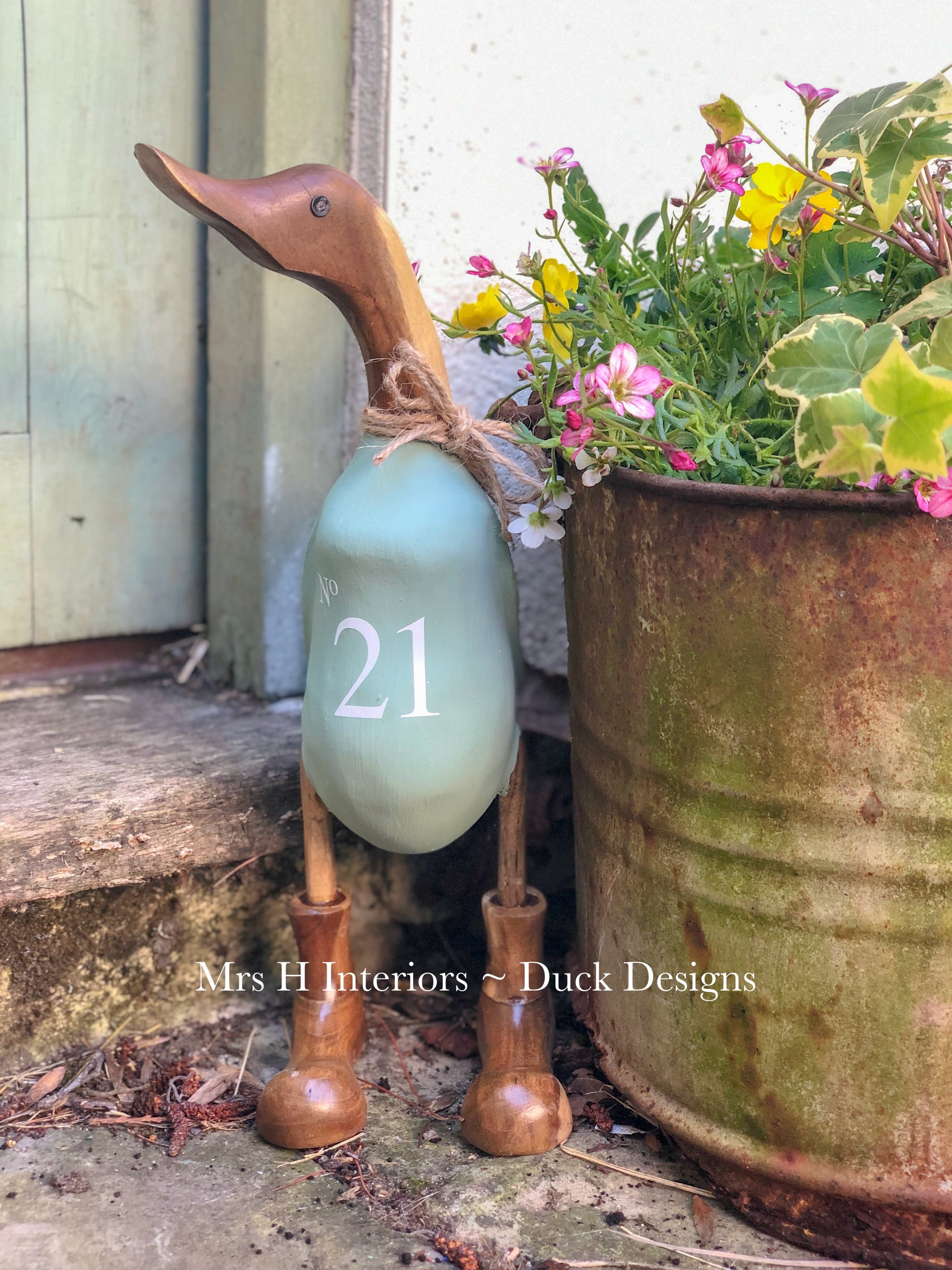 Beautiful bespoke wooden ducks, all hand decorated by Mrs H interior ...
